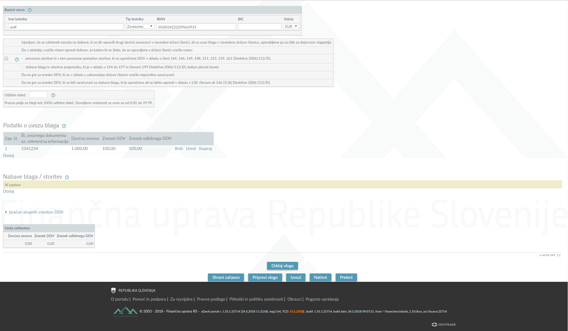 eDavki - Pri. ProcVatrApp 1