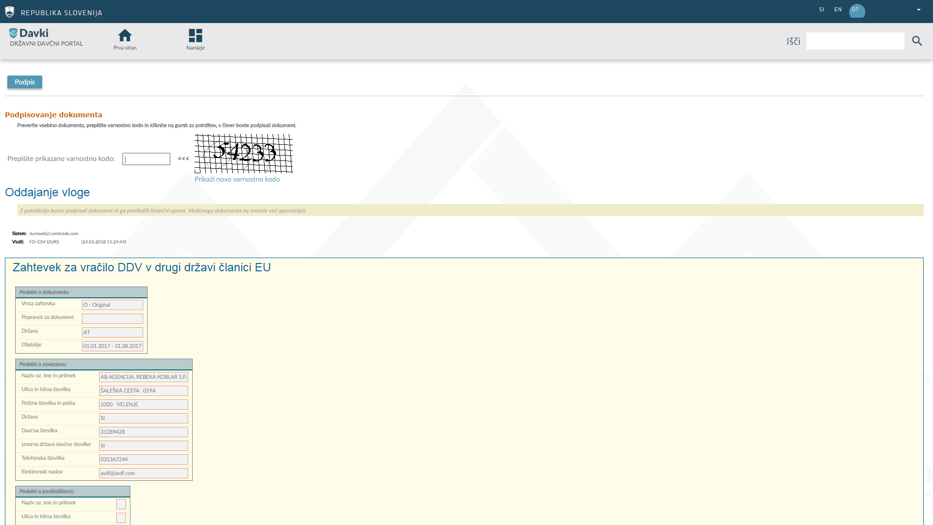 eDavki - Pri. ProcVatrApp 2